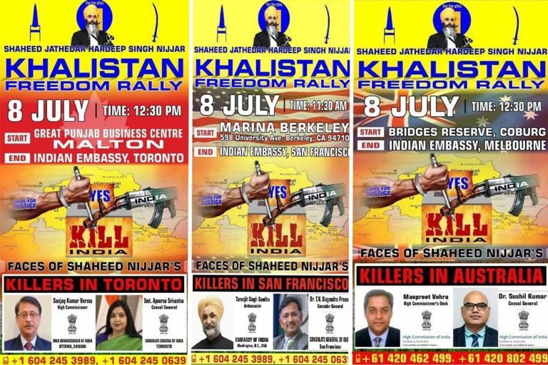 Pro-Khalistani posters targeting Indian Diplomats circulated in ...