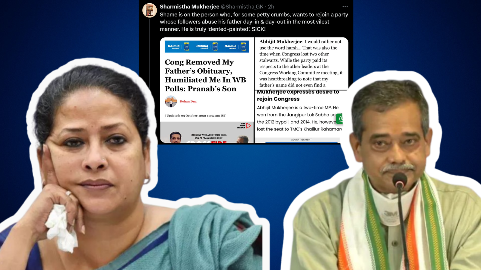 Sharmistha Mukherjee reposts Abhijit’s interview with The New Indian ...