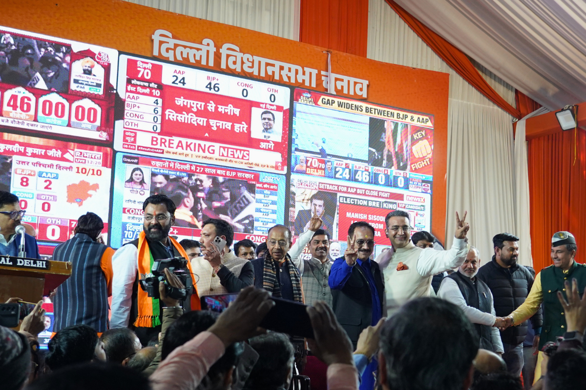 In Pictures | BJP State office celebrations after a historic win THE ...