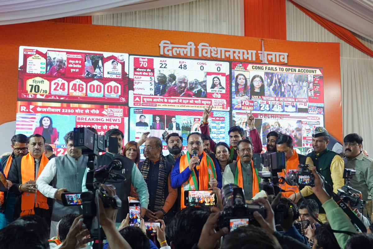 In Pictures | BJP State office celebrations after a historic win THE ...